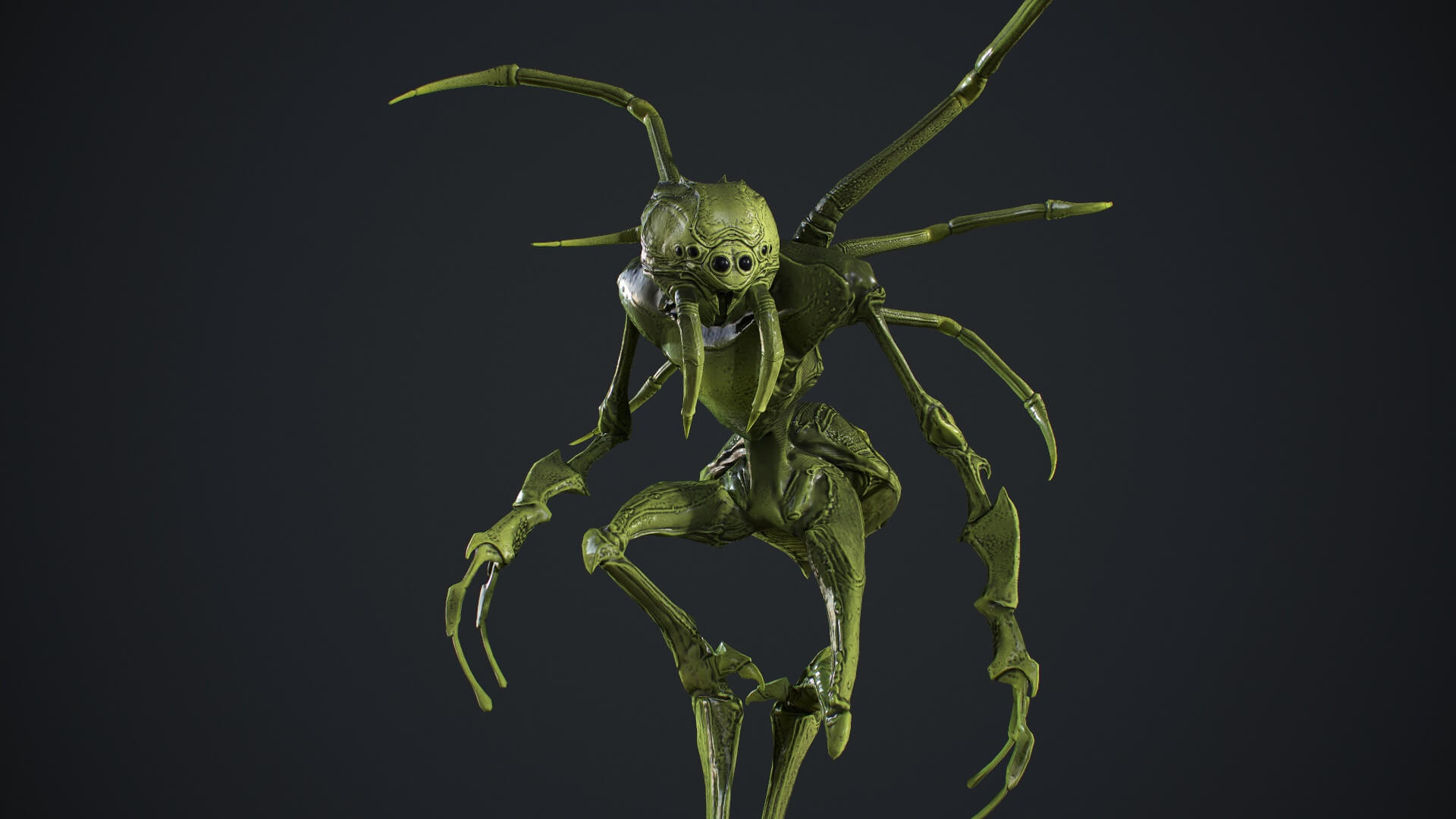 Spider Creature - 3D Model by Wernerkurt
