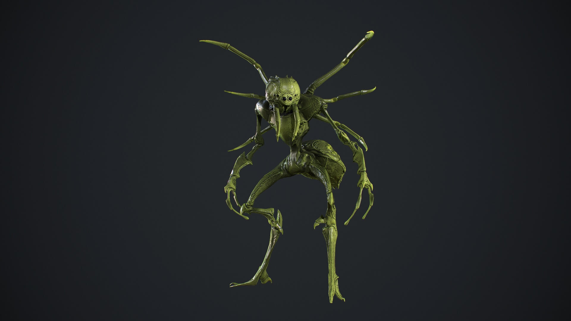 Spider Creature - 3D Model by Wernerkurt