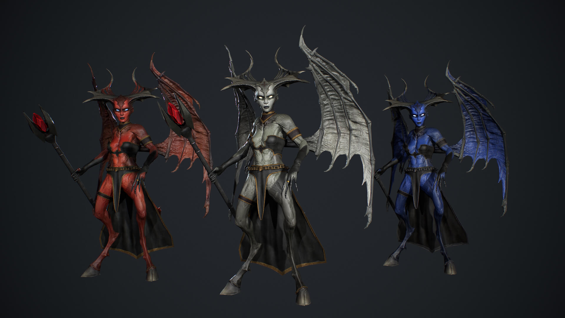 Succubus Game Ready - 3D Model by Wernerkurt