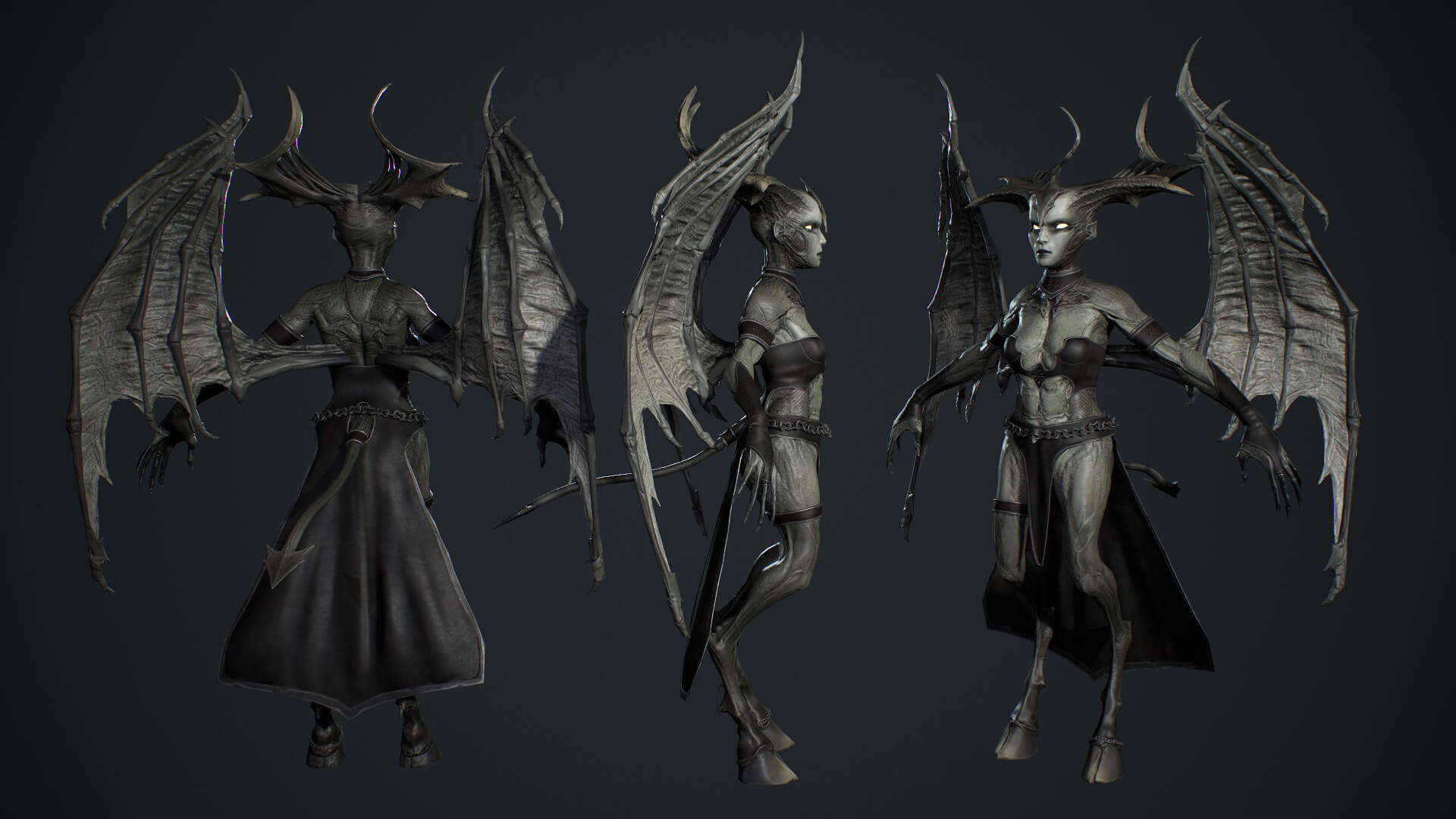 Succubus Game Ready - 3D Model by Wernerkurt