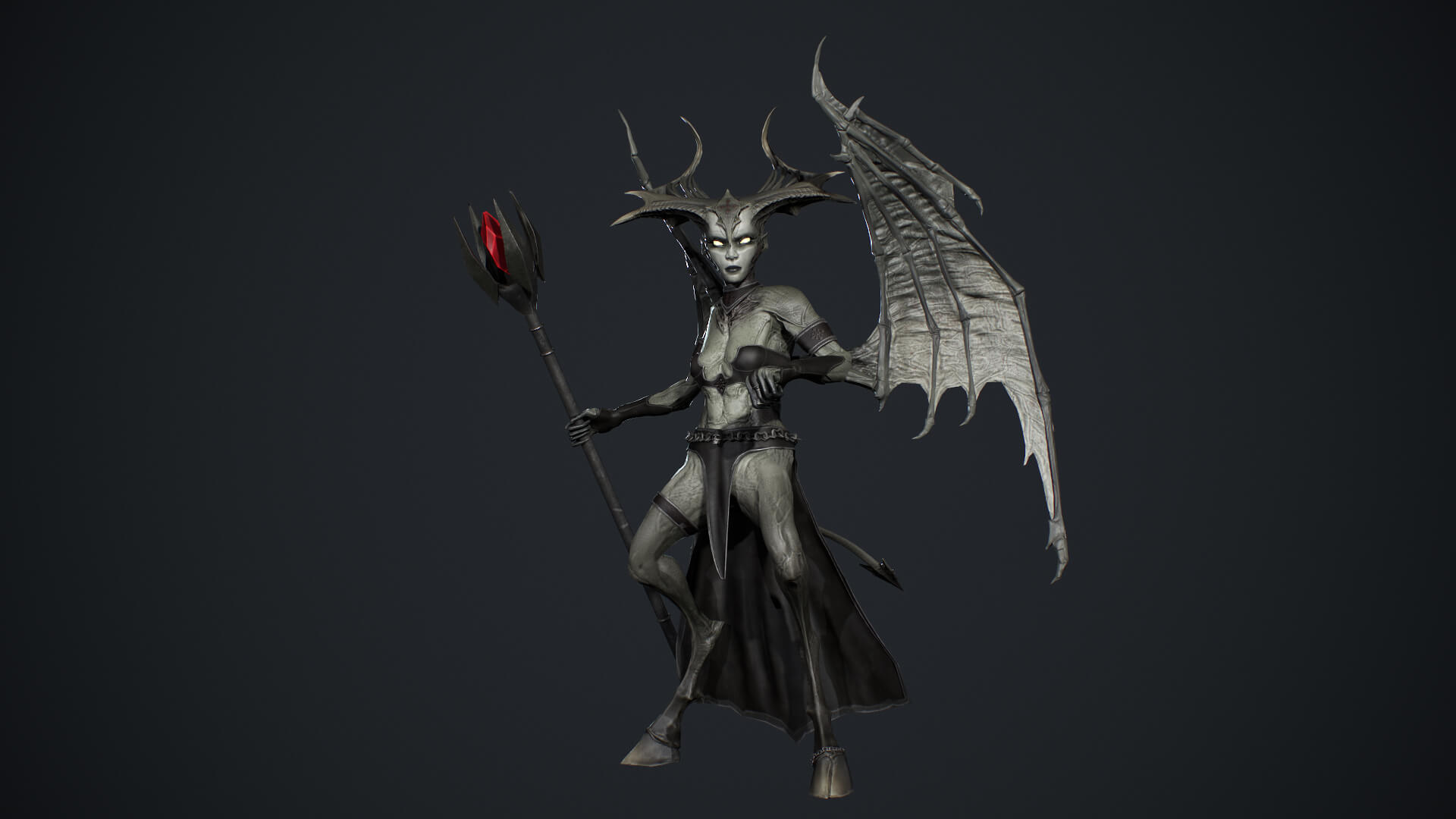 Succubus Game Ready - 3D Model by Wernerkurt