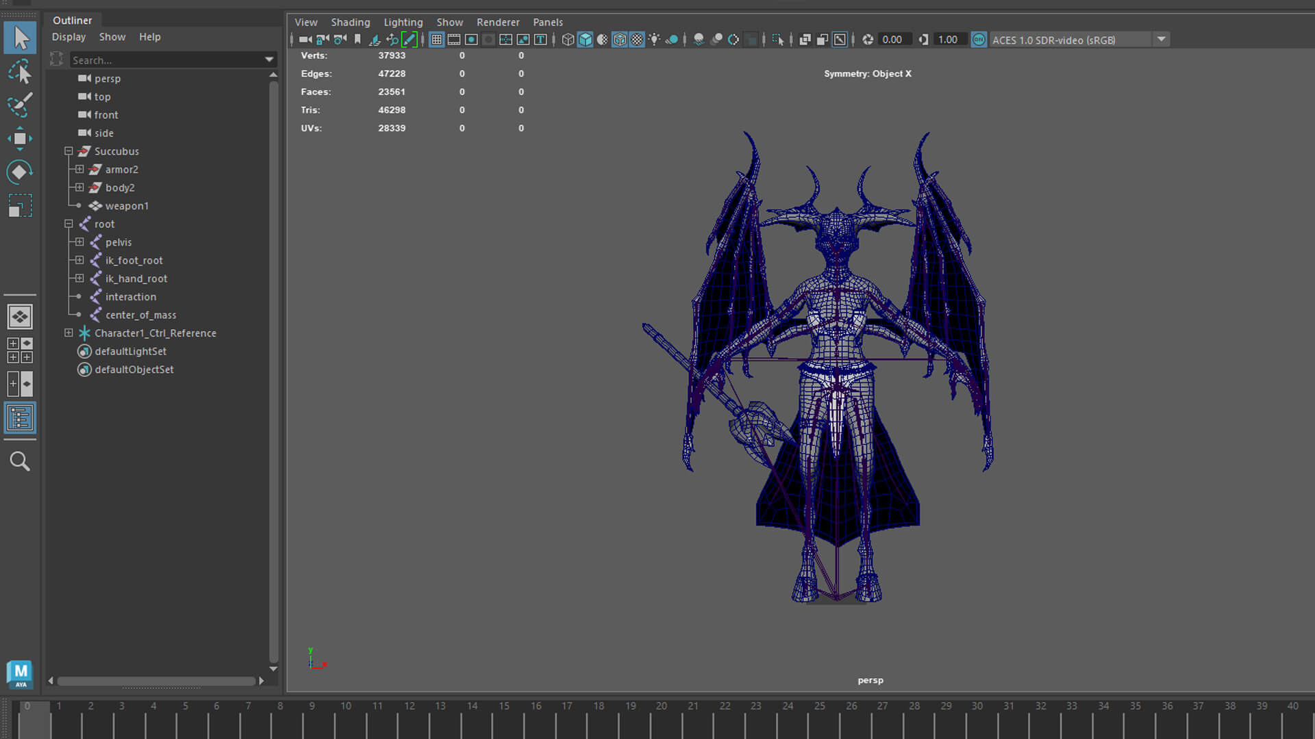 Succubus Game Ready - 3D Model by Wernerkurt