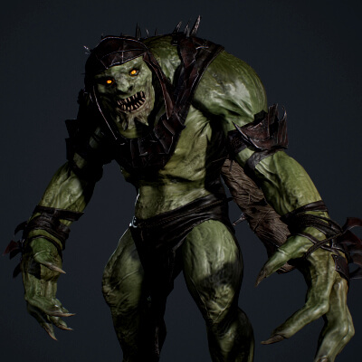 Troll Low Poly - 3D Model by Wernerkurt