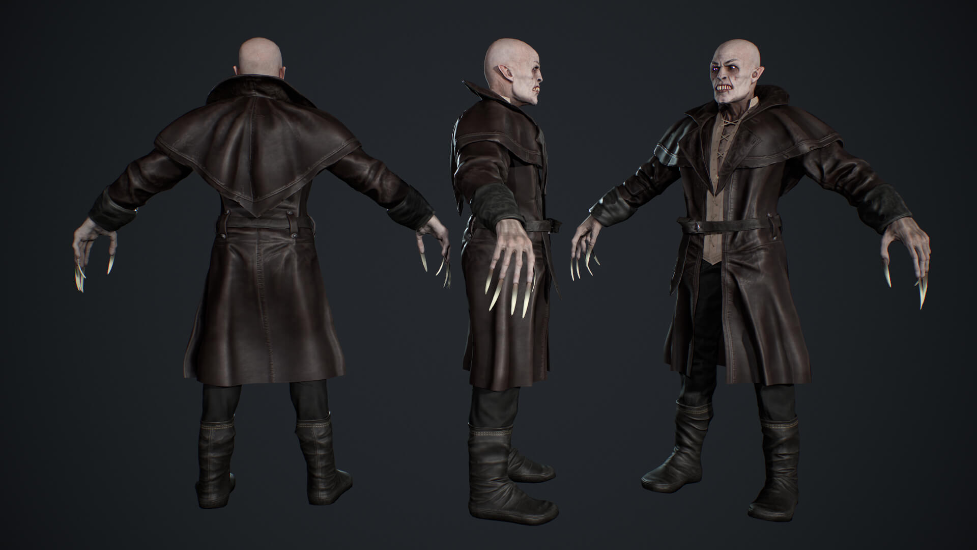 Vampire Low Poly - 3D Model by Wernerkurt