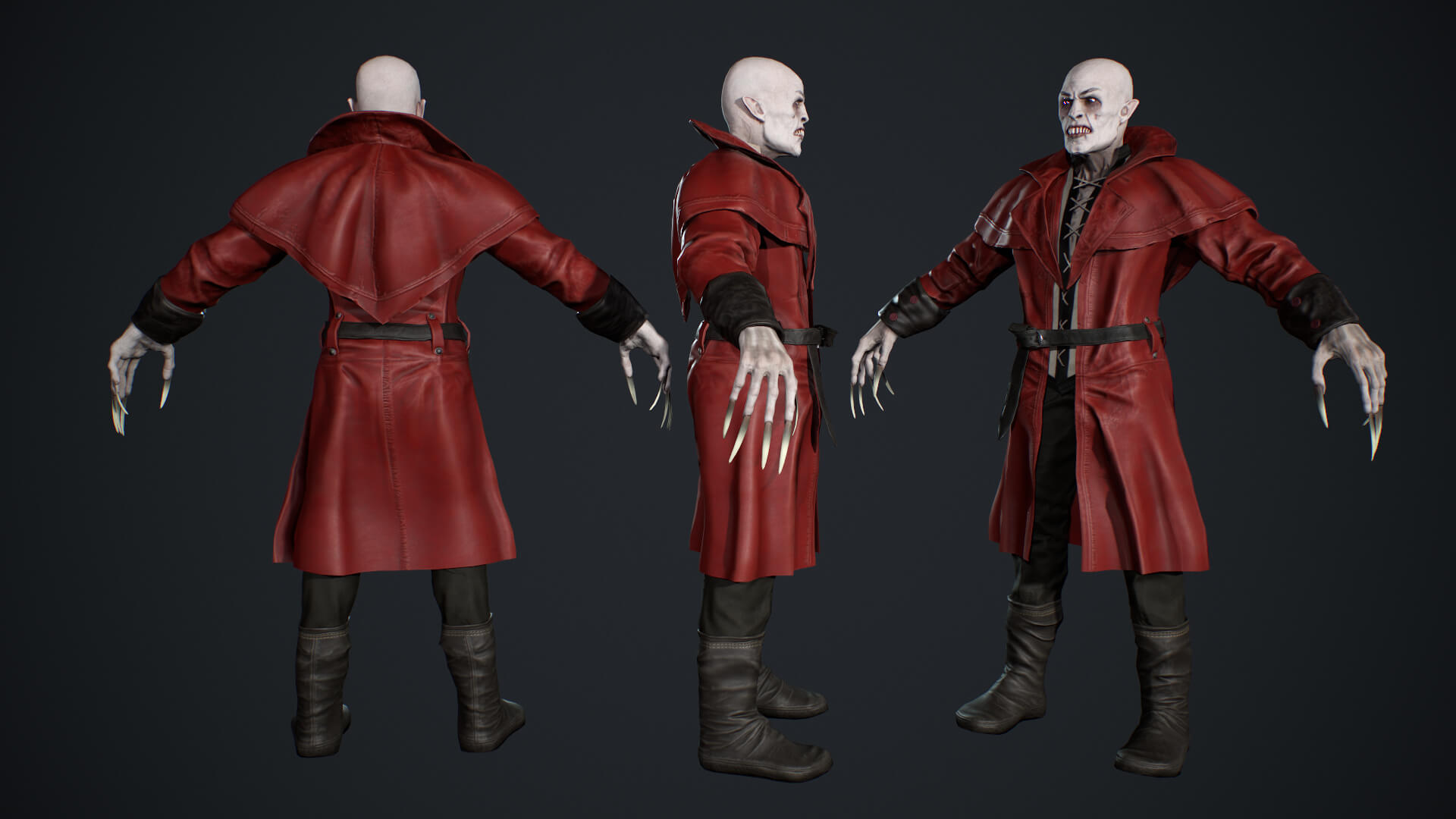Vampire Low Poly - 3D Model by Wernerkurt