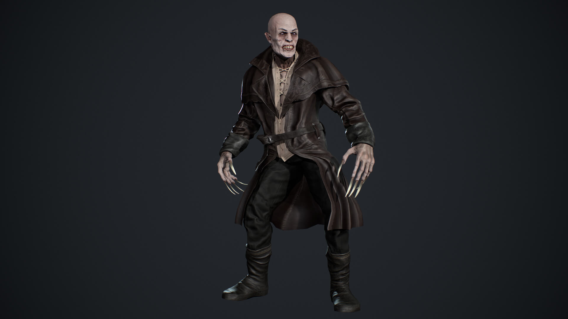 Vampire Low Poly - 3D Model by Wernerkurt