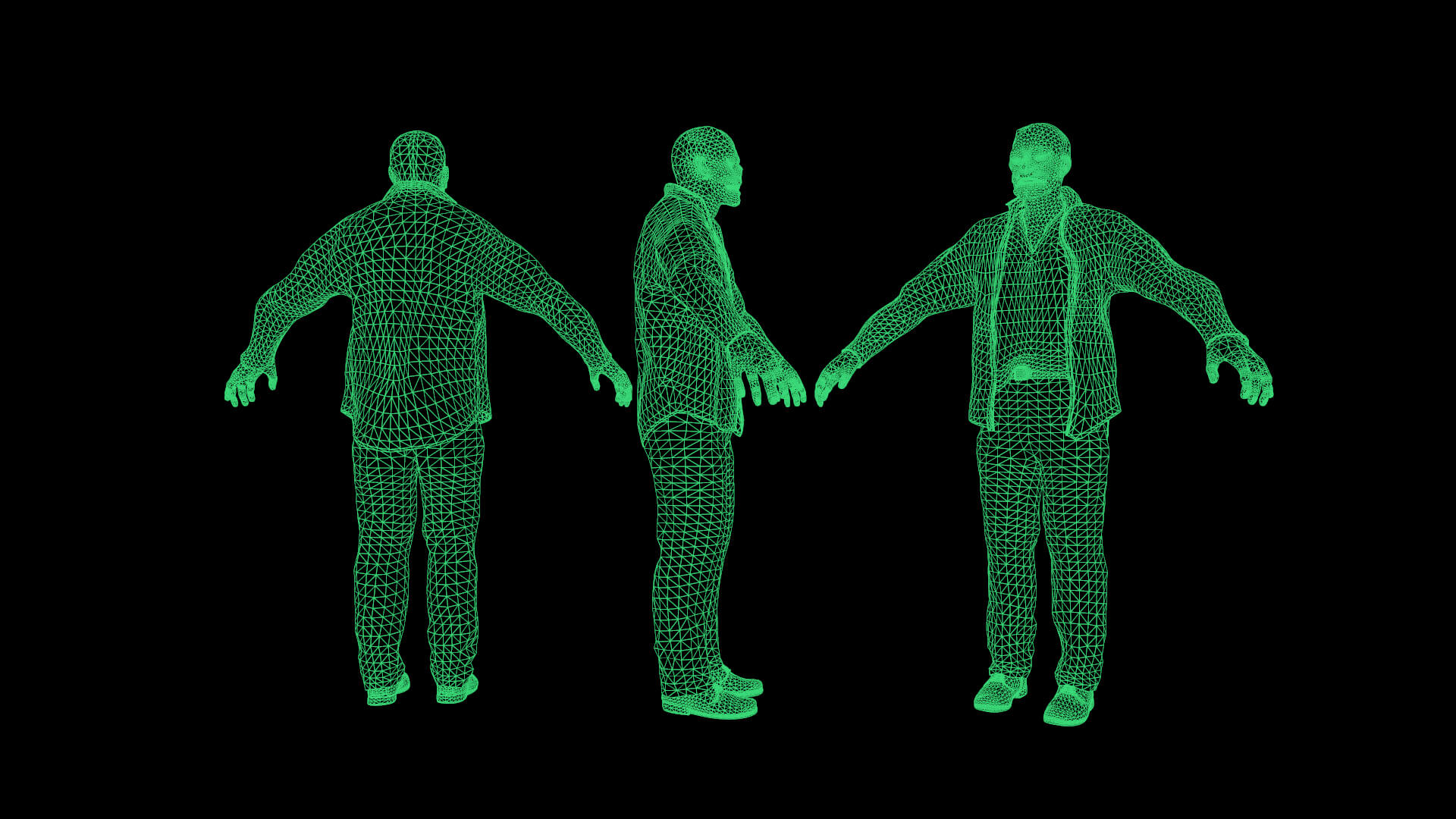 Zombie Male Low Poly - 3D Model by Wernerkurt