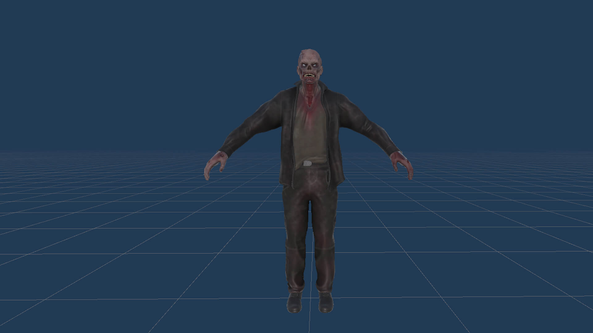 Zombie Male Low Poly - 3D Model by Wernerkurt