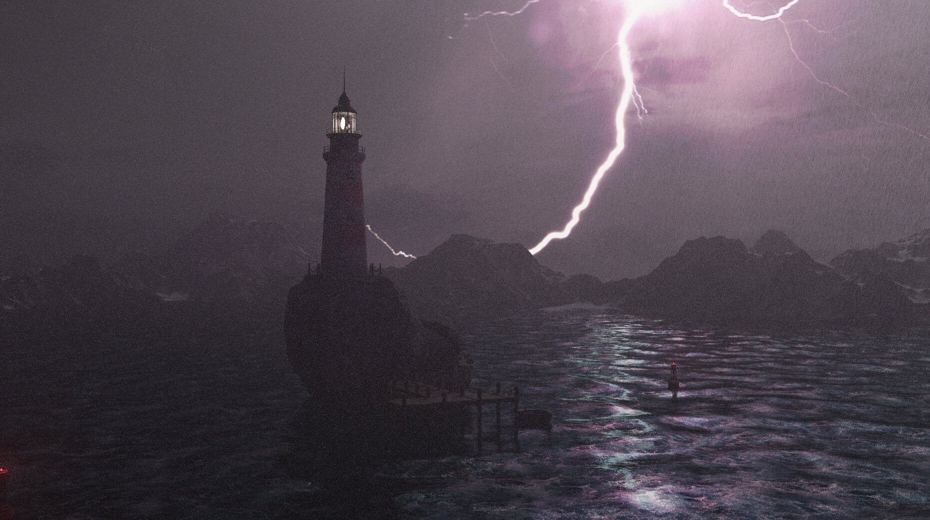 A Storm Blowing in. 3D Render, Digital Art by westcala1c