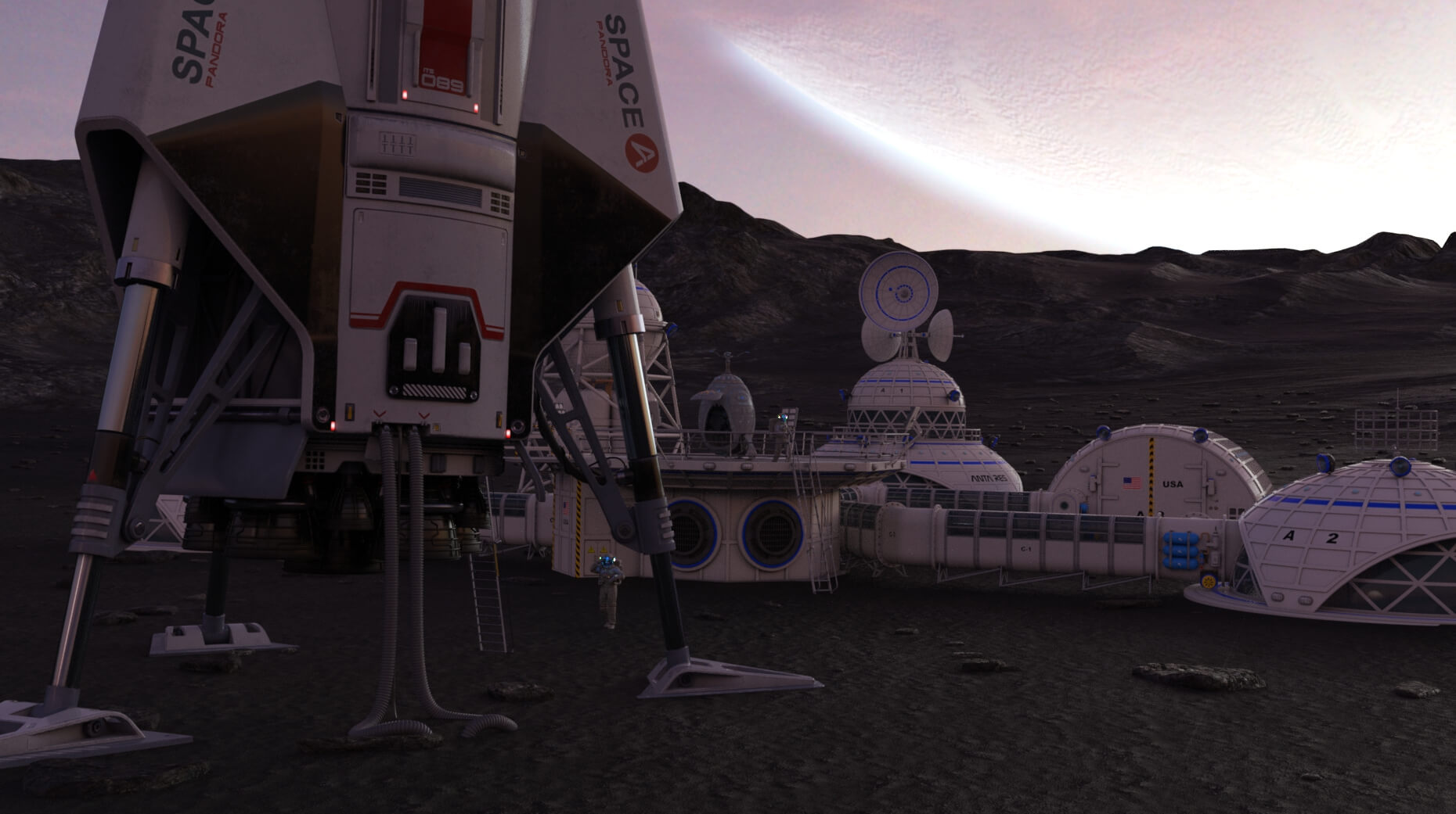 Alpha Outpost. 3D Render, Digital Art by westcala1c