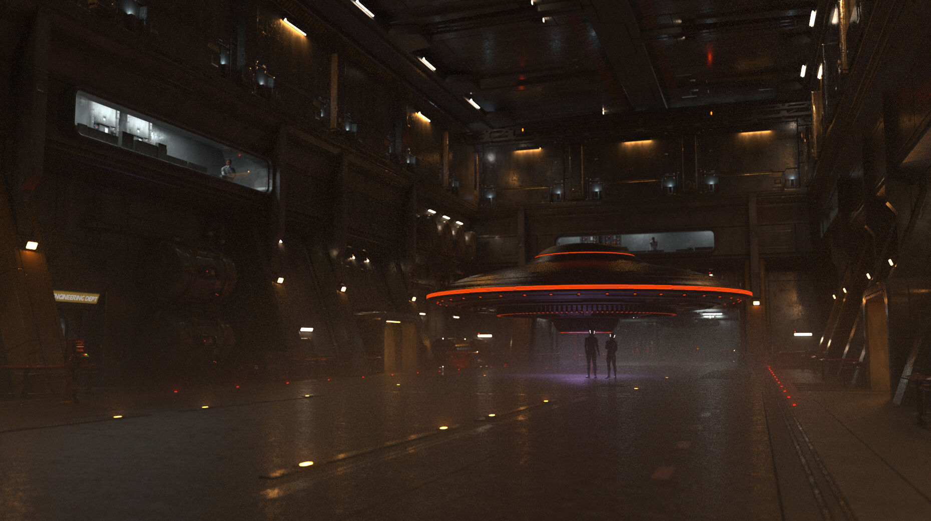 Area 51 3D Render, Digital Art by westcala1c