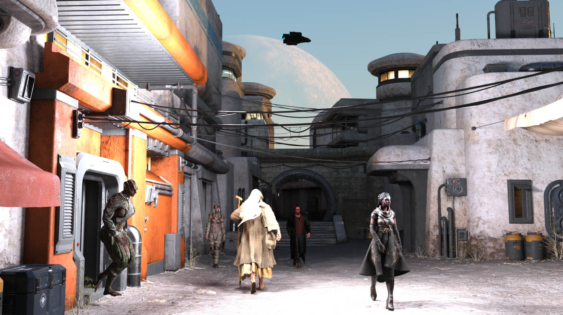 Benga Outpost in the Andara System. 3D Render | RenderHub Gallery