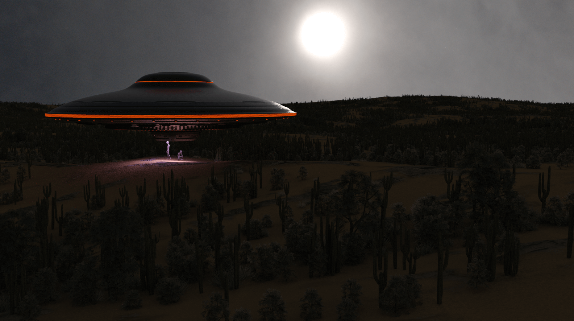 Close Encounters. 3D Render, Digital Art by westcala1c