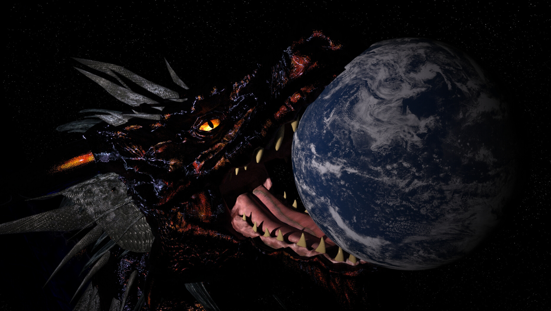 Colossus Dragonis. 3D Render, Digital Art by westcala1c