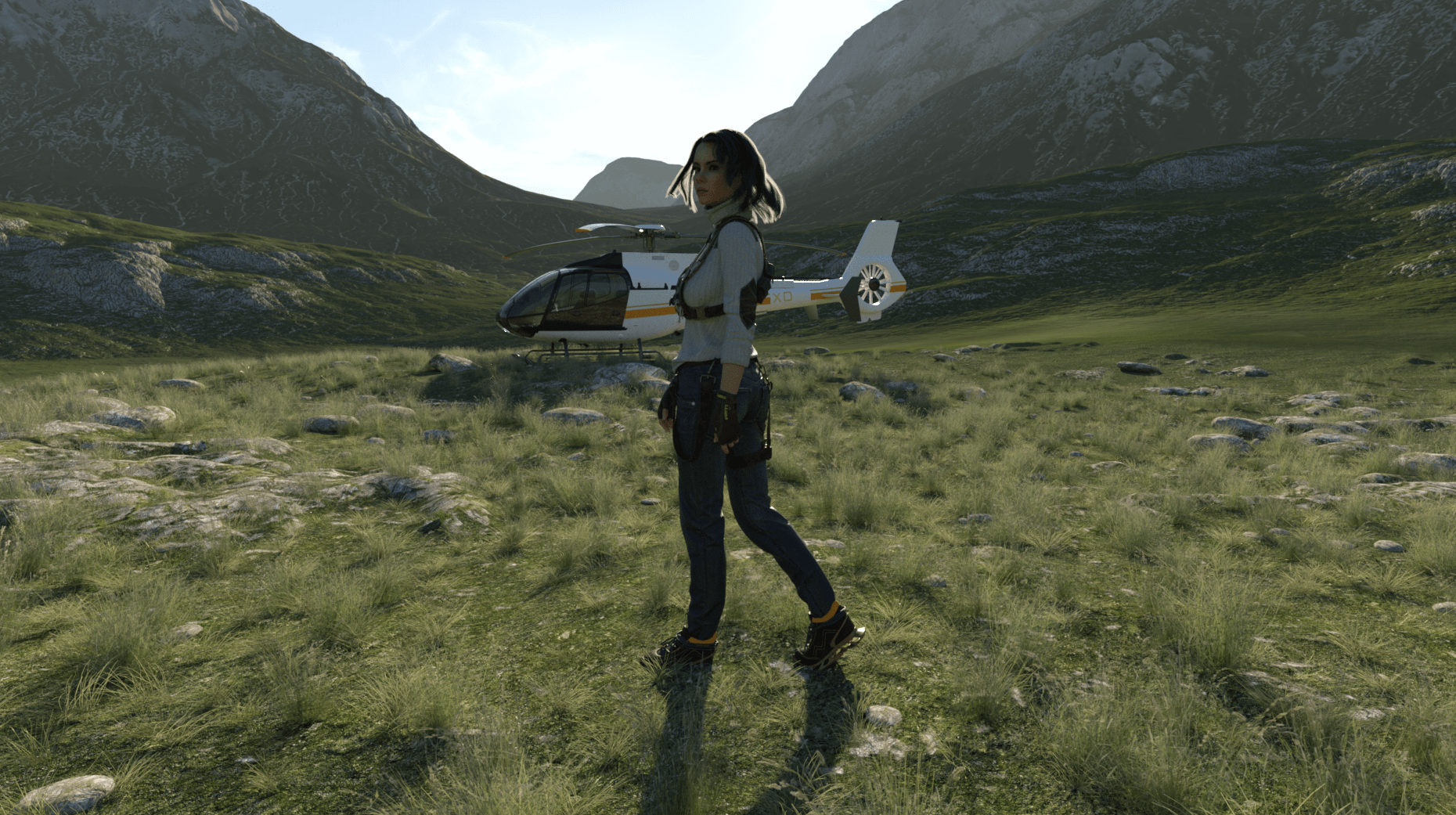 Dropping In. 3D Render, Digital Art by westcala1c