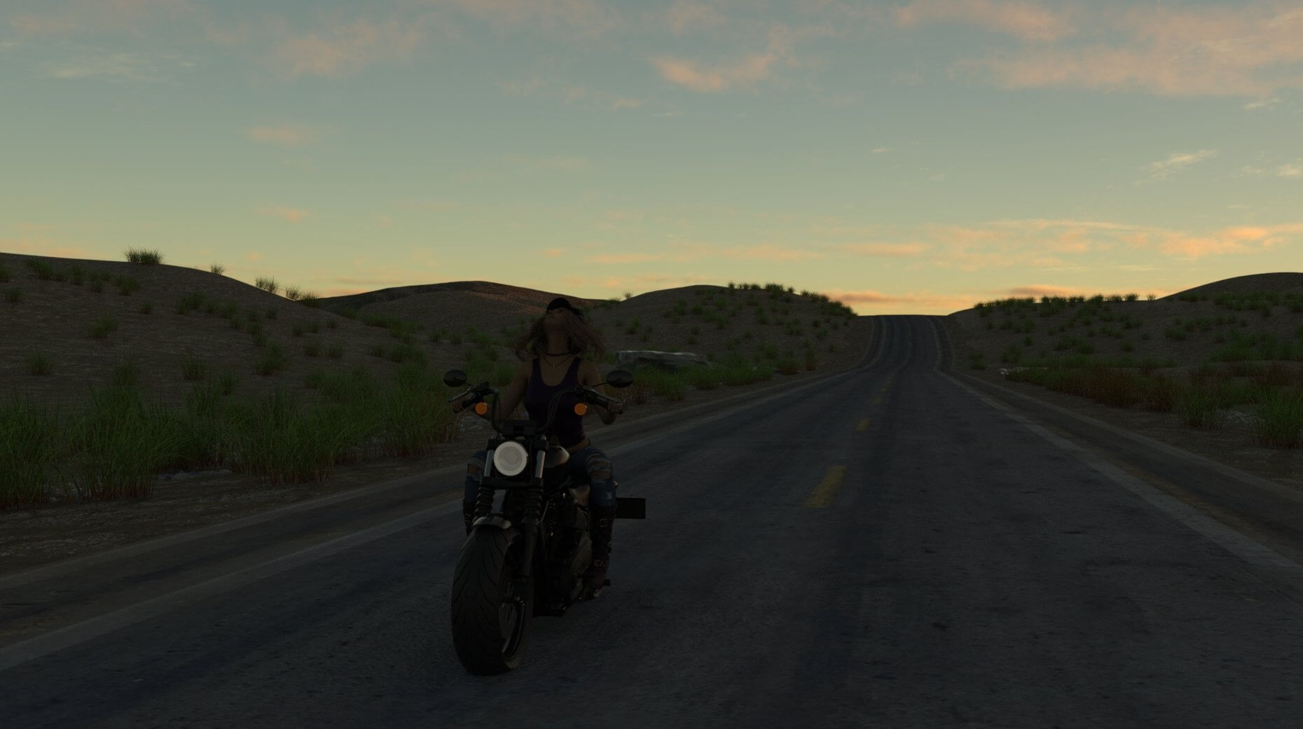 Easy Rider 3D Render, Digital Art by westcala1c