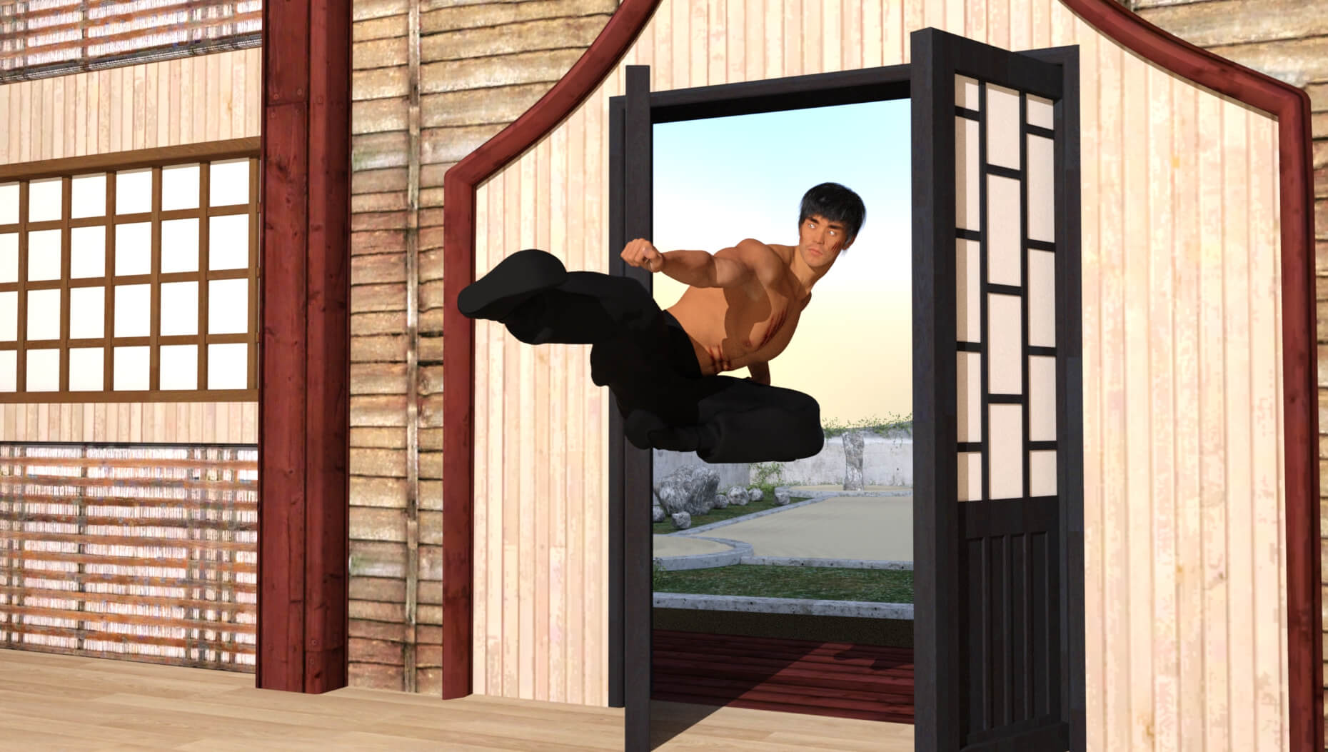 Enter. 3D Render, Digital Art by westcala1c