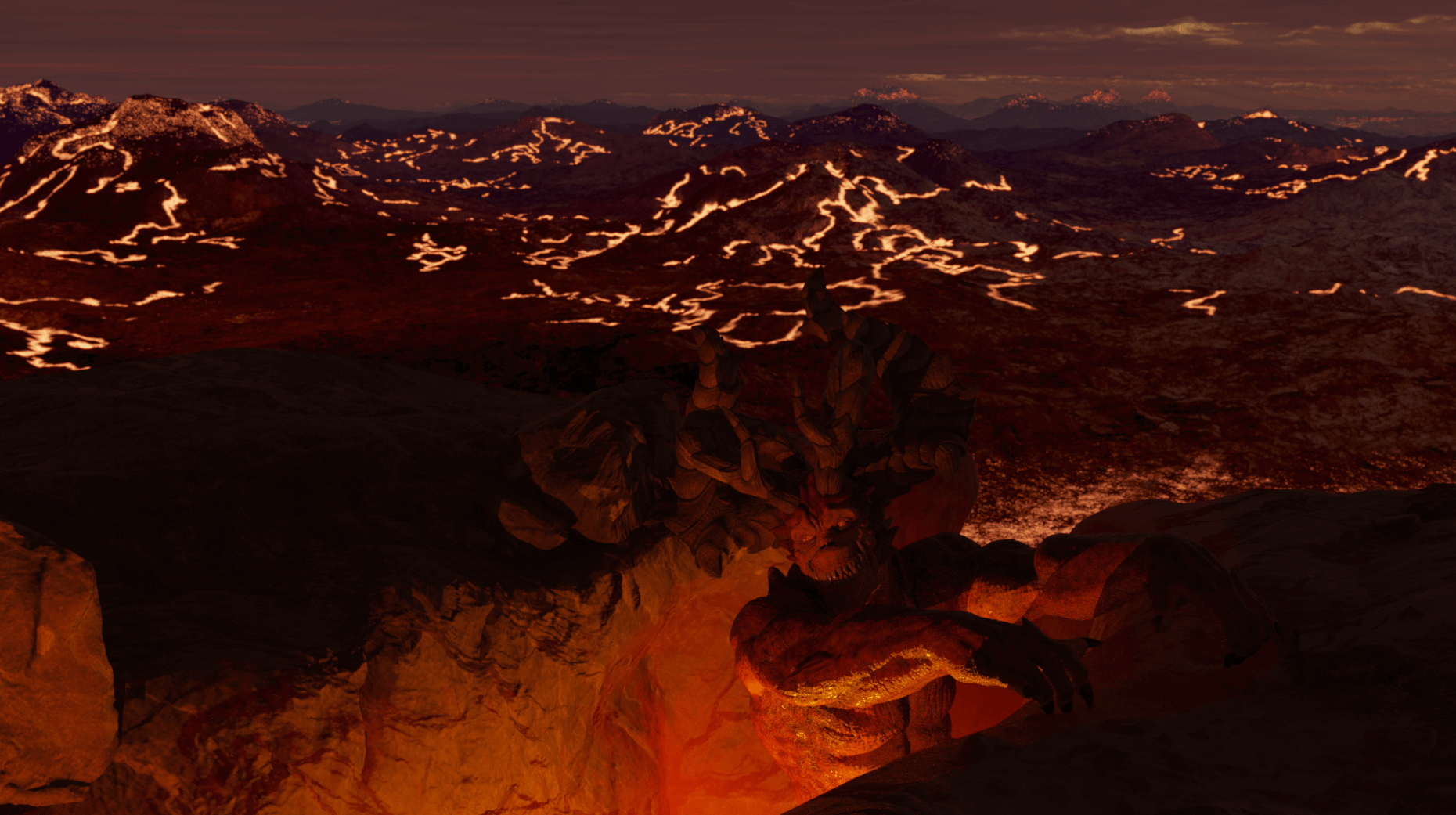 From Hell He Rises. 3D Render, Digital Art by westcala1c