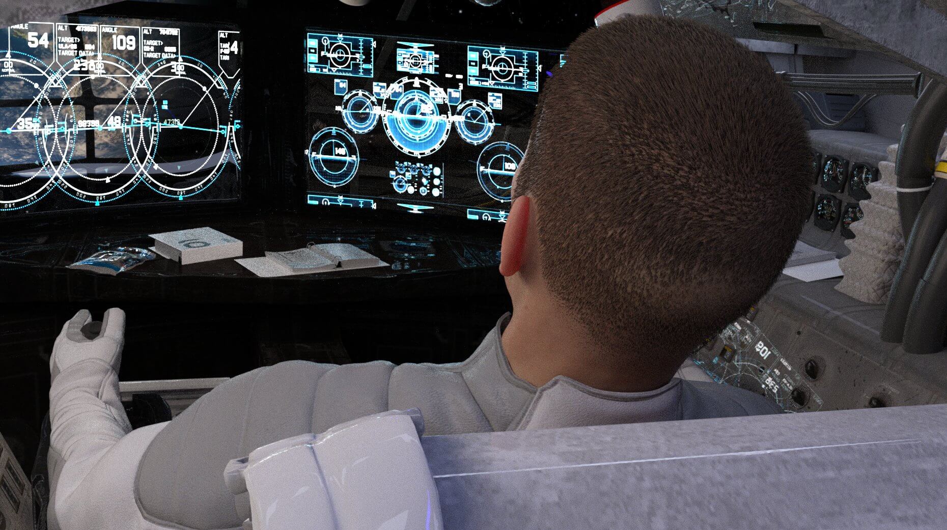 Ground control to Major Tom. 3D Render, Digital Art by westcala1c