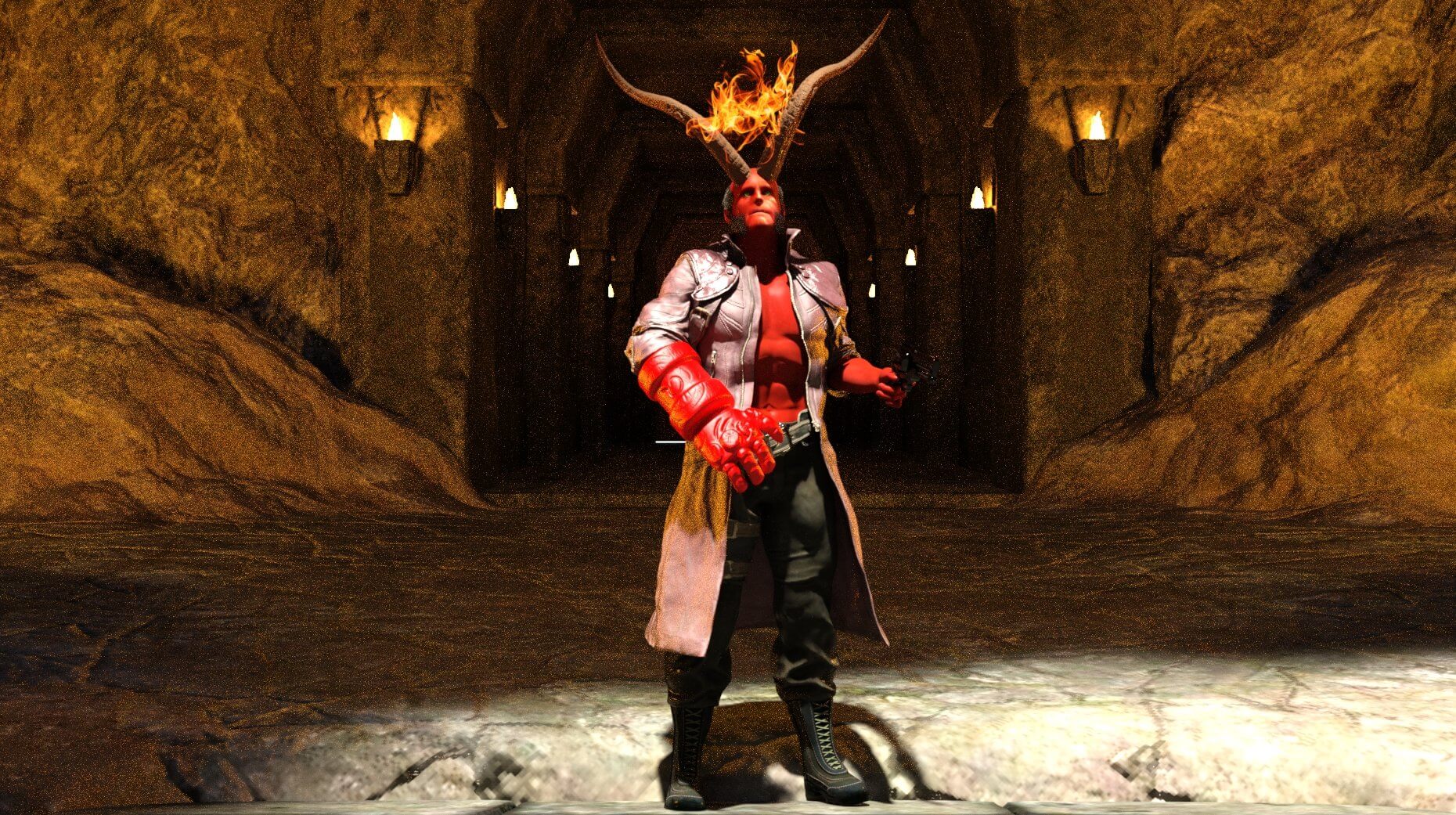 Hellish Boy. 3D Render, Digital Art by westcala1c