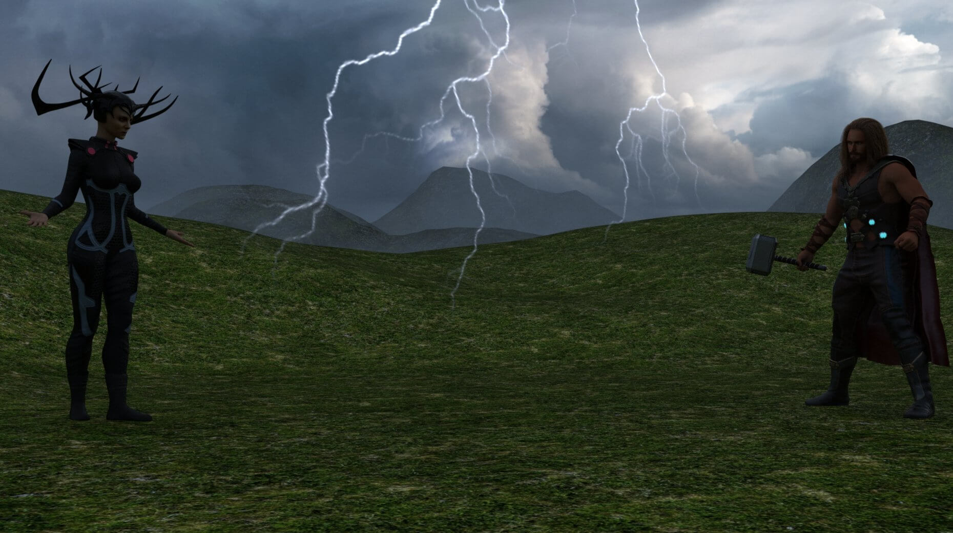 HELLO Little Brother 3D Render, Digital Art by westcala1c