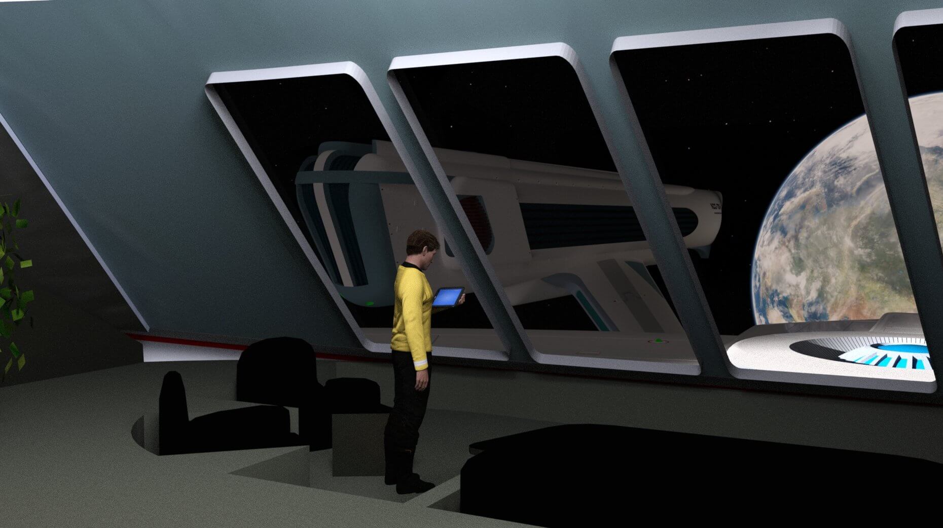 Leaving Orbit. 3D Render, Digital Art by westcala1c