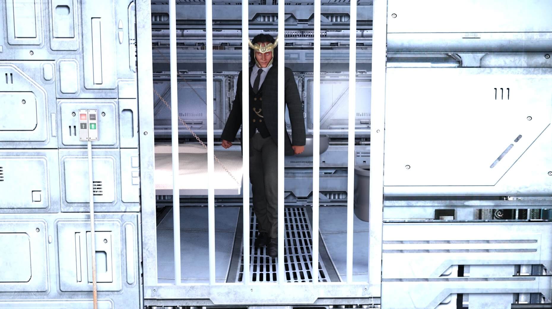 Loki in the Poki. 3D Render, Digital Art by westcala1c