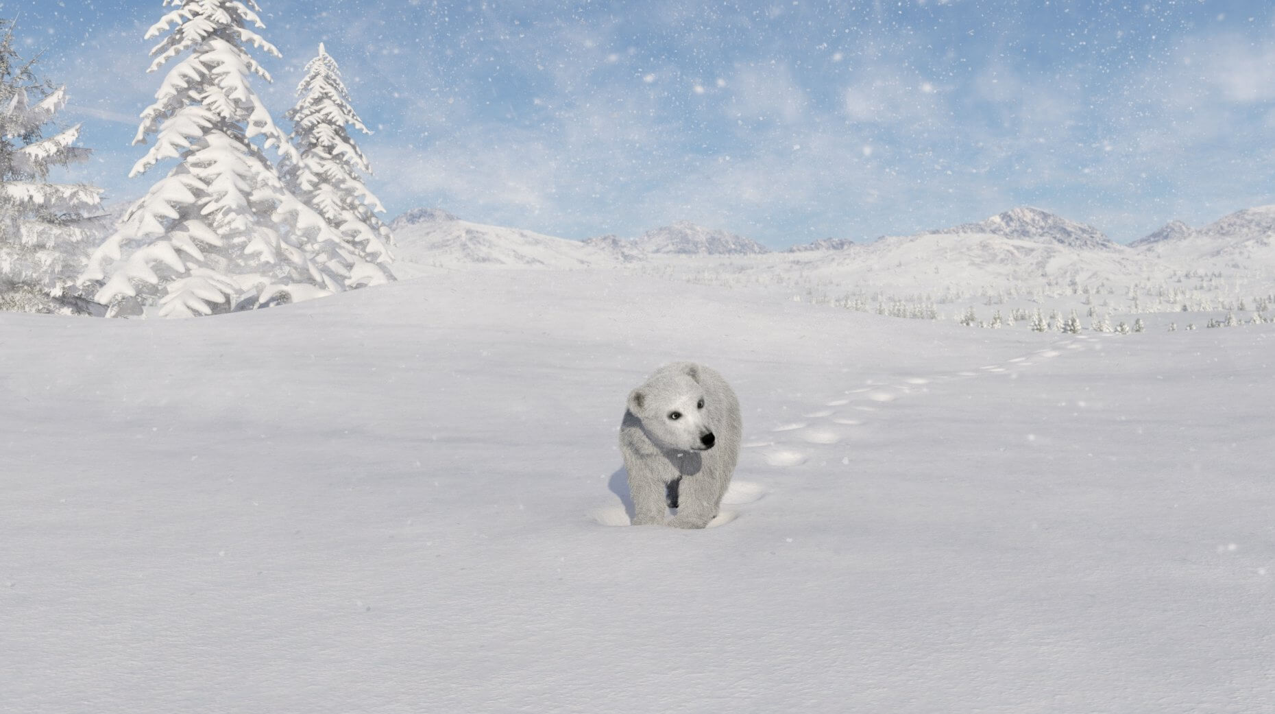 Looking for Mom. 3D Render, Digital Art by westcala1c