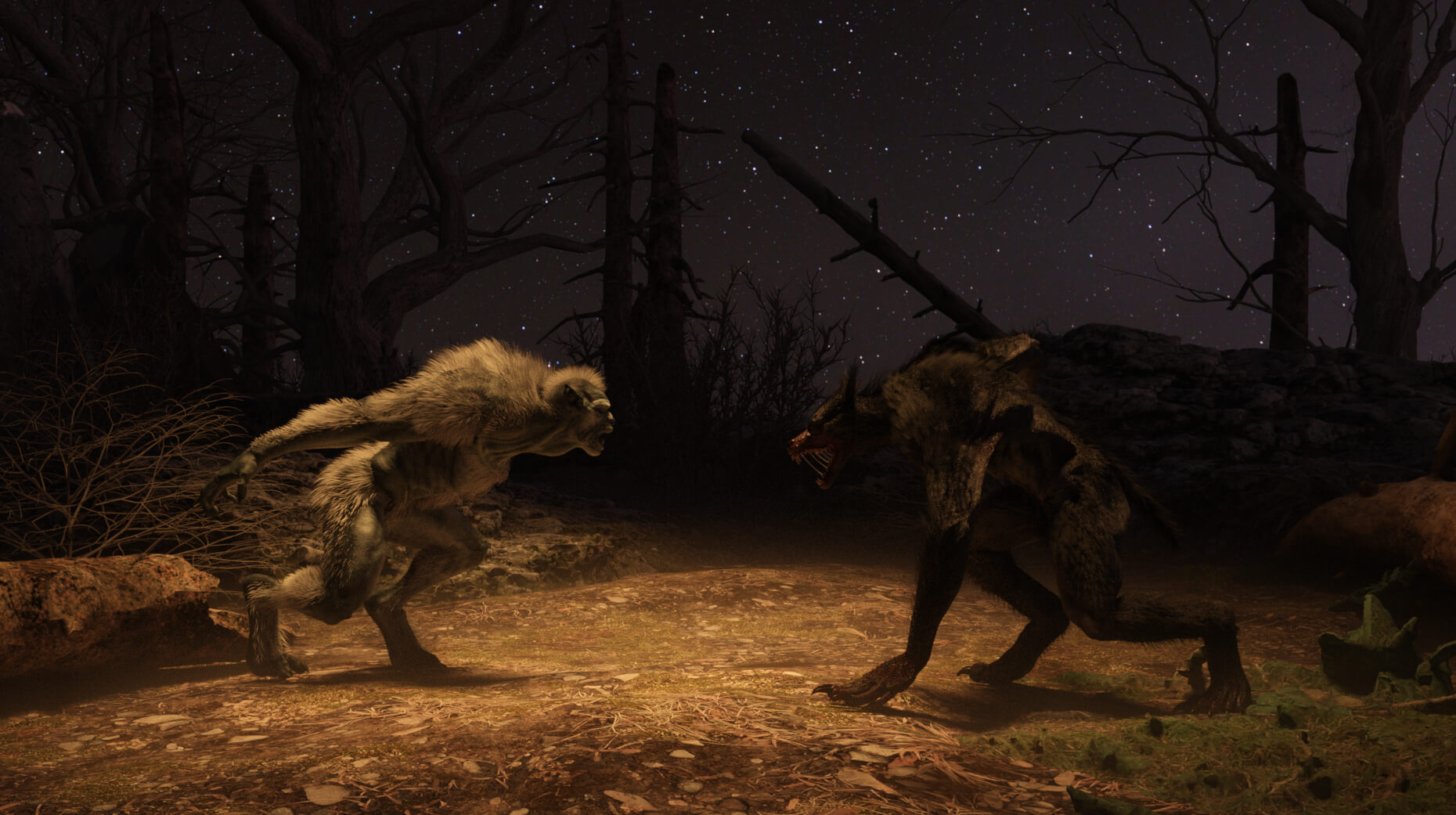 Lycan V Werewolf 3D Render, Digital Art by westcala1c