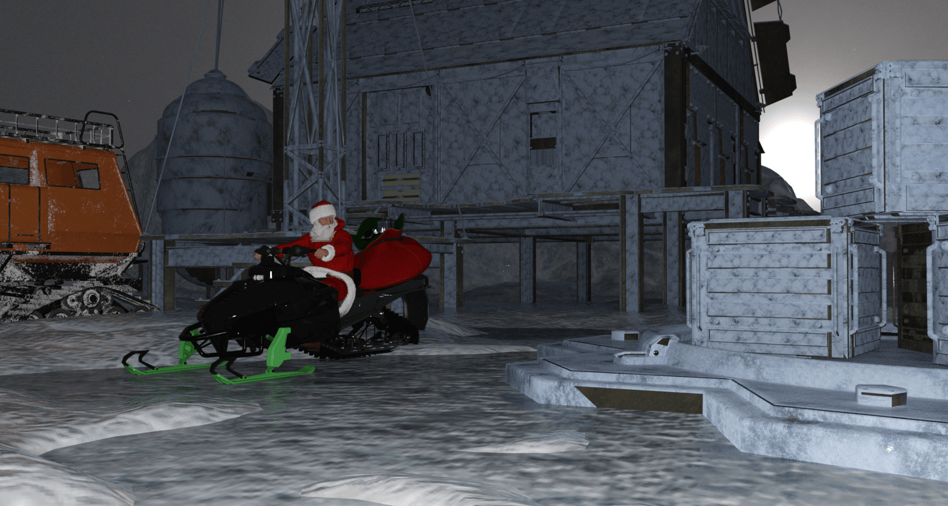 Modern Day Santa. 3D Render | RenderHub Gallery