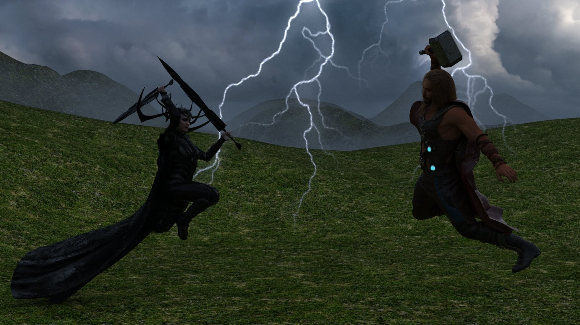 Ragnarok 3D Render, Digital Art by westcala1c