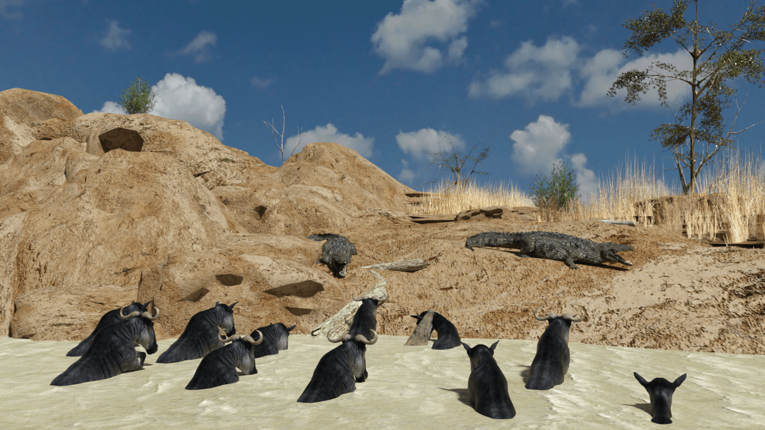 Running the Gauntlet. 3D Render, Digital Art by westcala1c