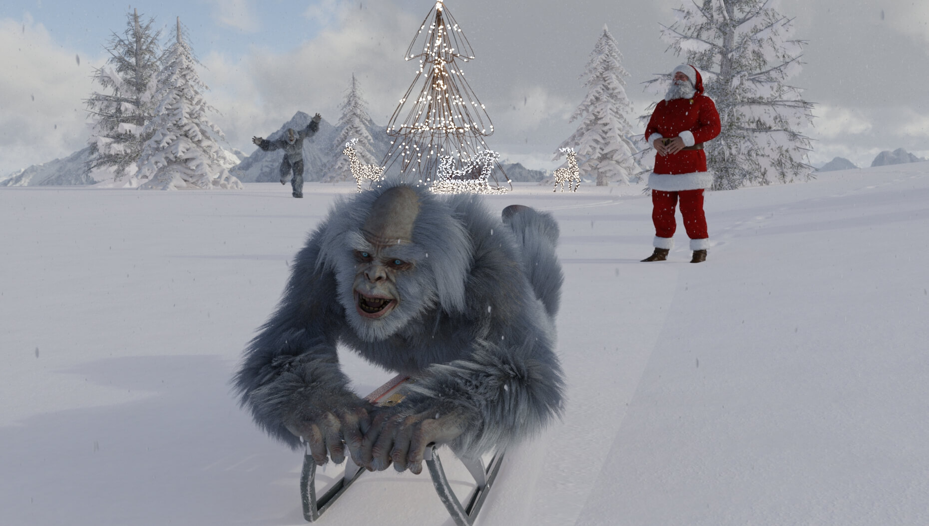 Santa's Secret. 3D Render | RenderHub Gallery