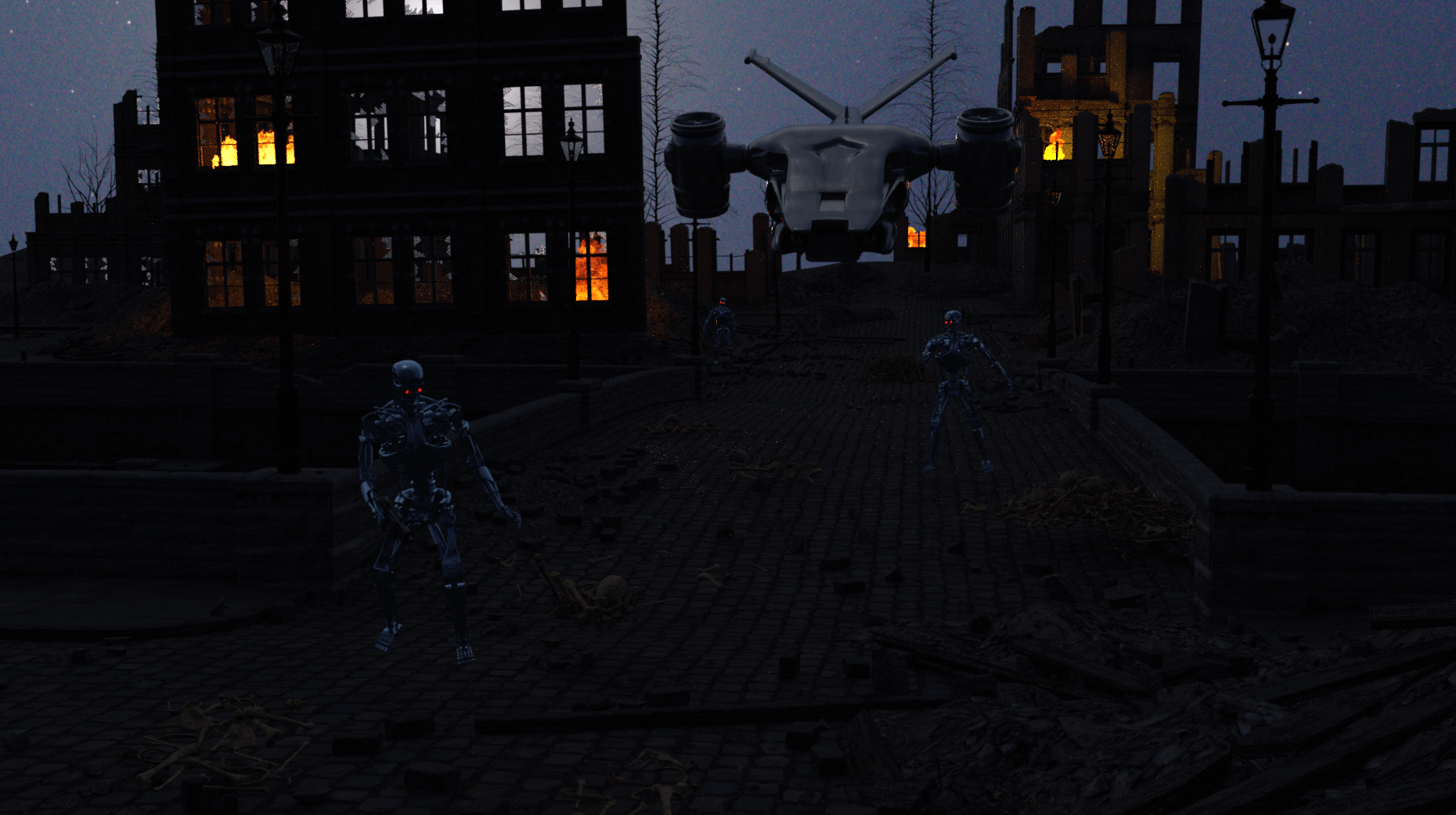 Seek and Terminate. 3D Render, Digital Art by westcala1c