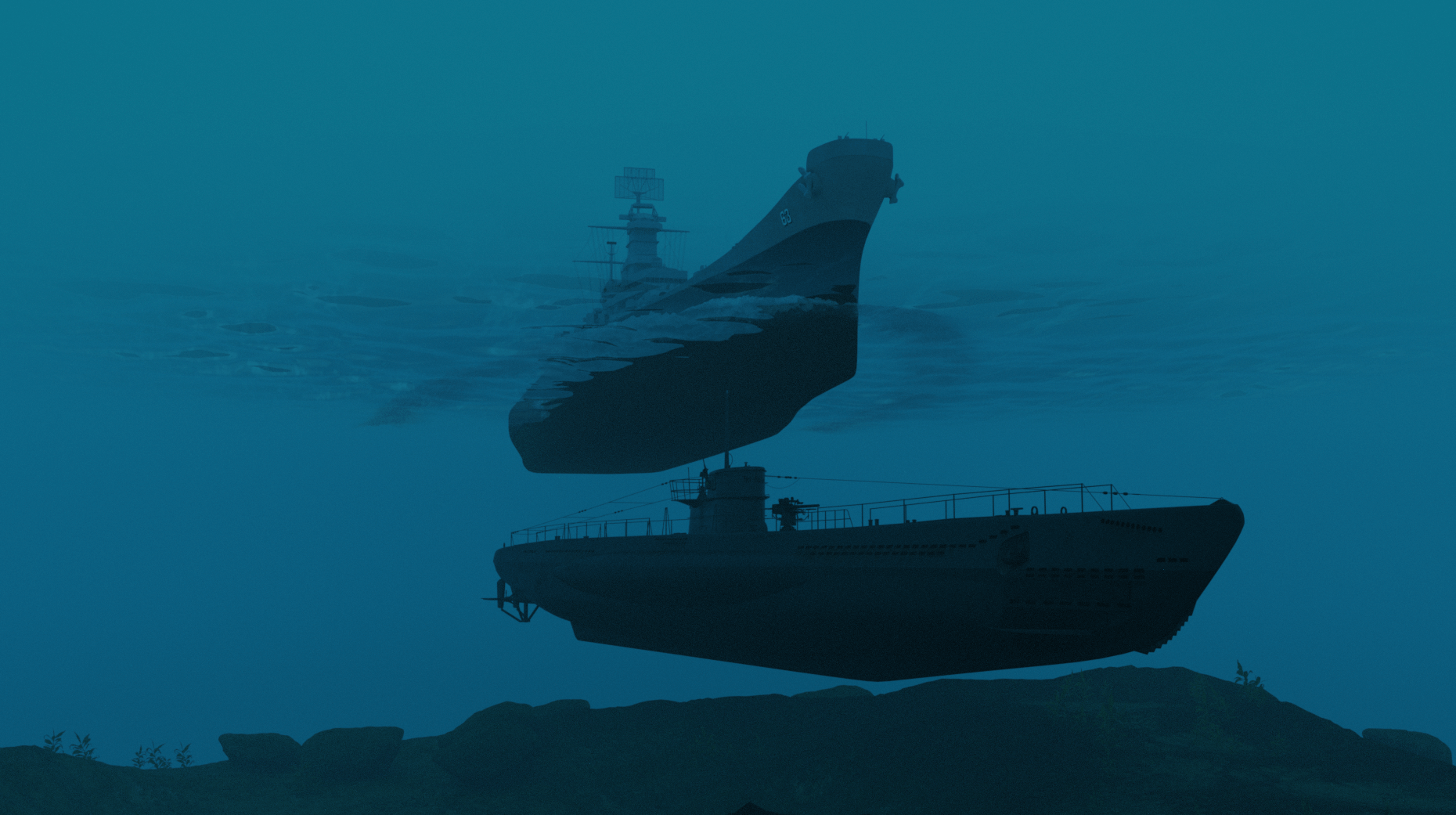 Silent Running. 3D Render, Digital Art by westcala1c