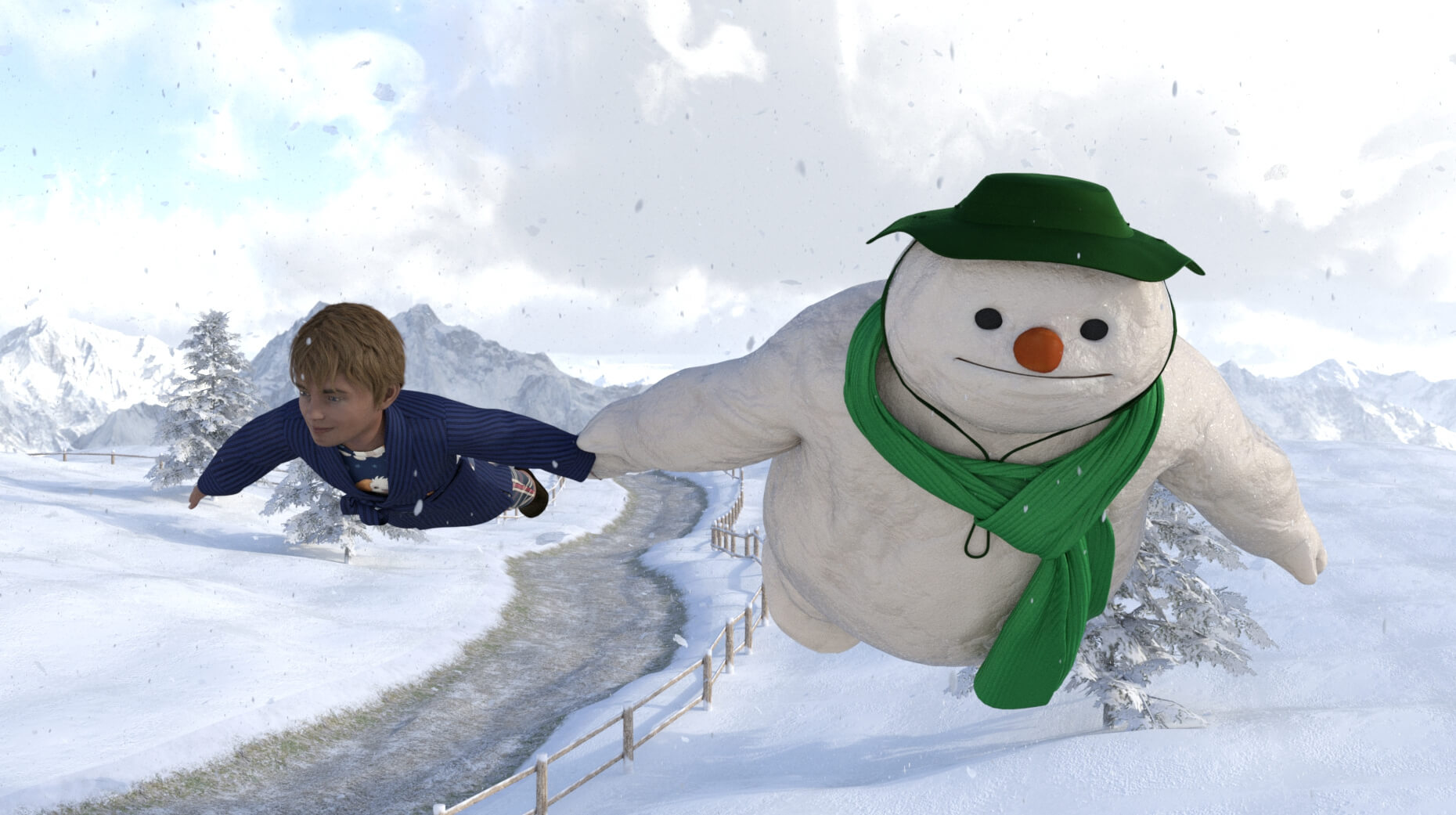 Snowman 2024 3D Render, Digital Art by westcala1c