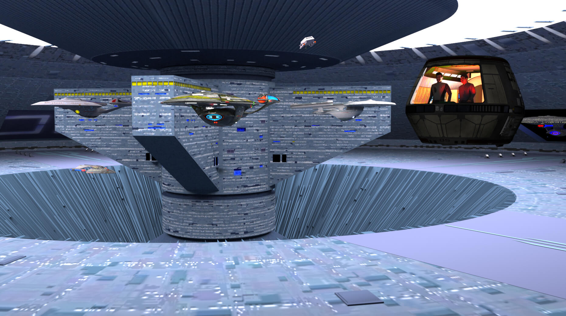 Starfleet 3D Render, Digital Art by westcala1c