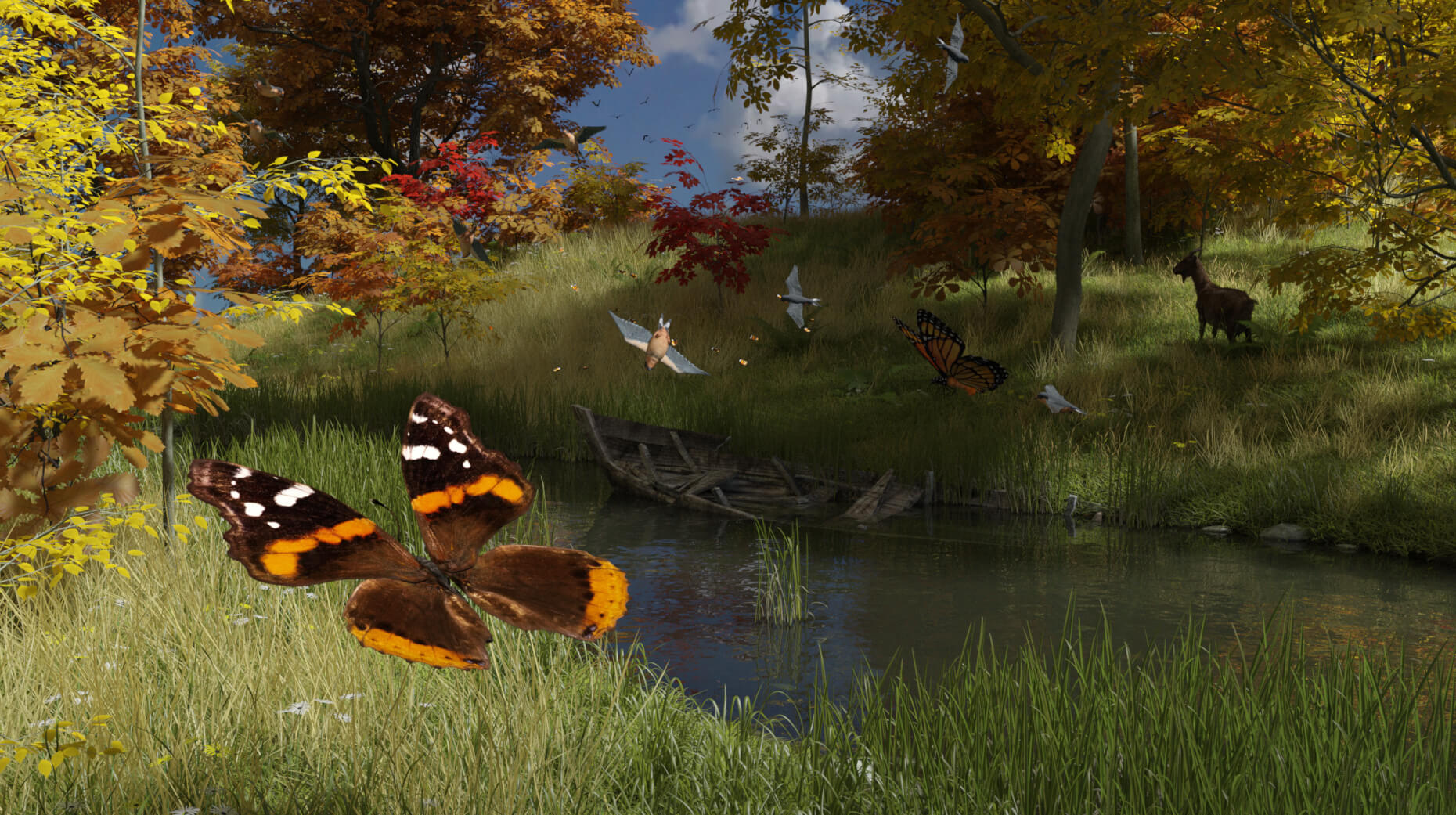 Summer Stream 3D Render, Digital Art by westcala1c