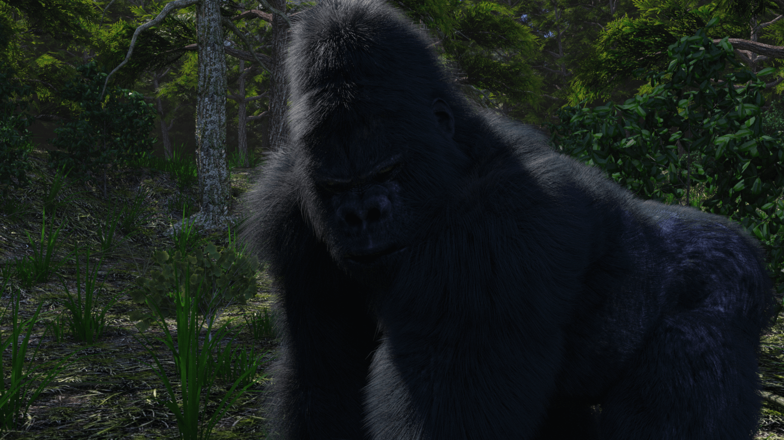 The Angry Silverback. 3D Render | RenderHub Gallery