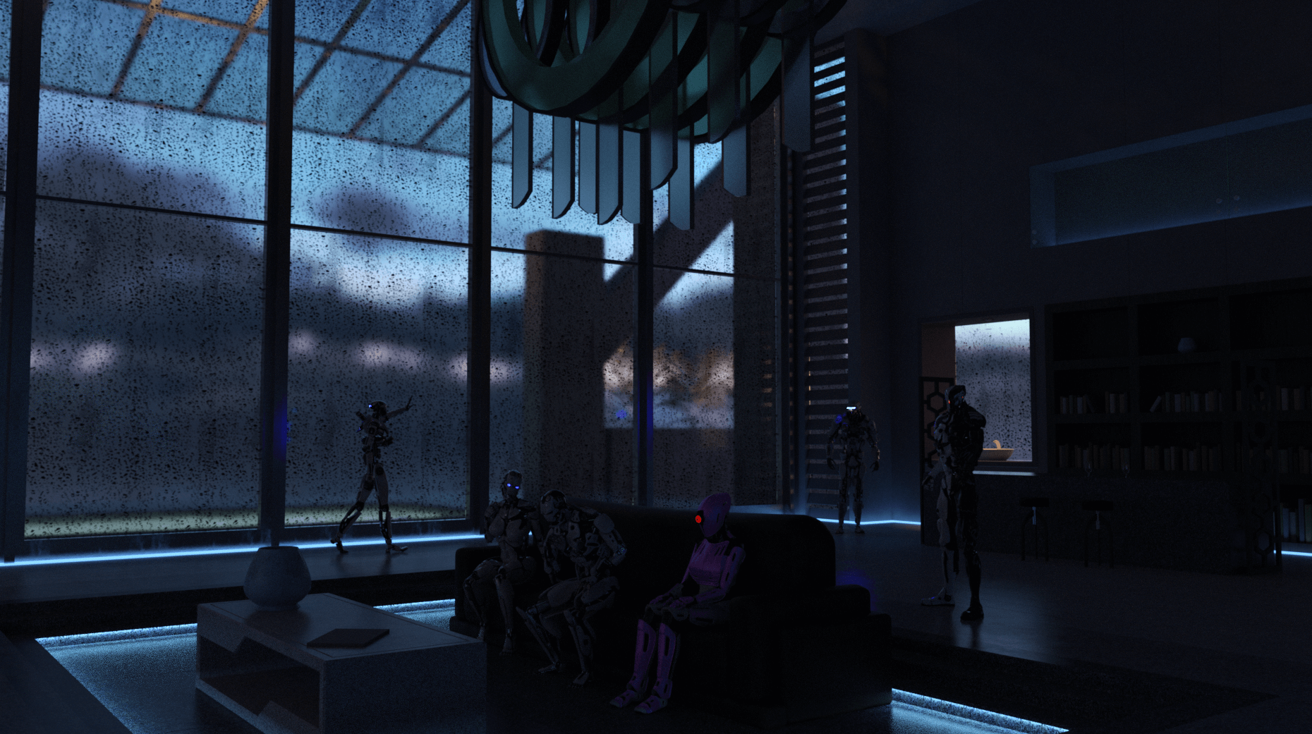 The Cyber Club. 3D Render, Digital Art by westcala1c