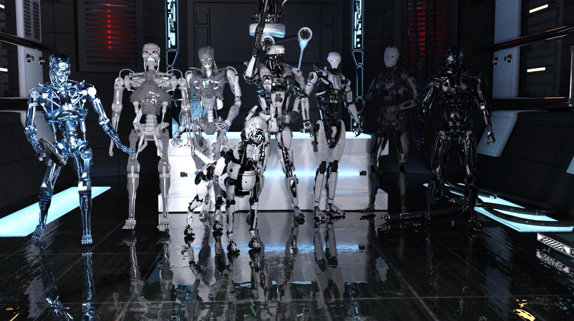 The Cyborg Squad. 3D Render | RenderHub Gallery