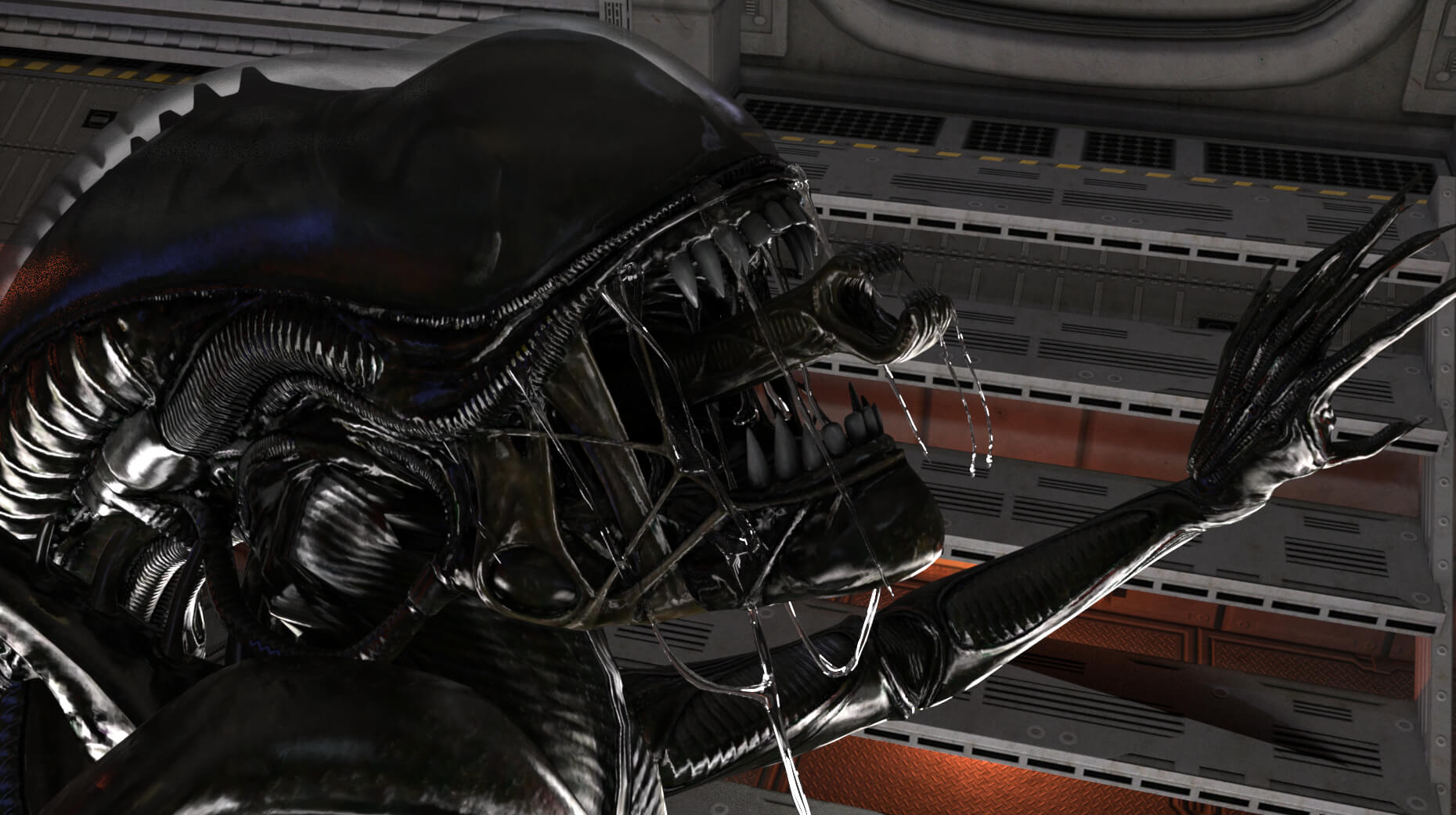 The Fiendish Menacing Beast 3D Render, Digital Art by westcala1c