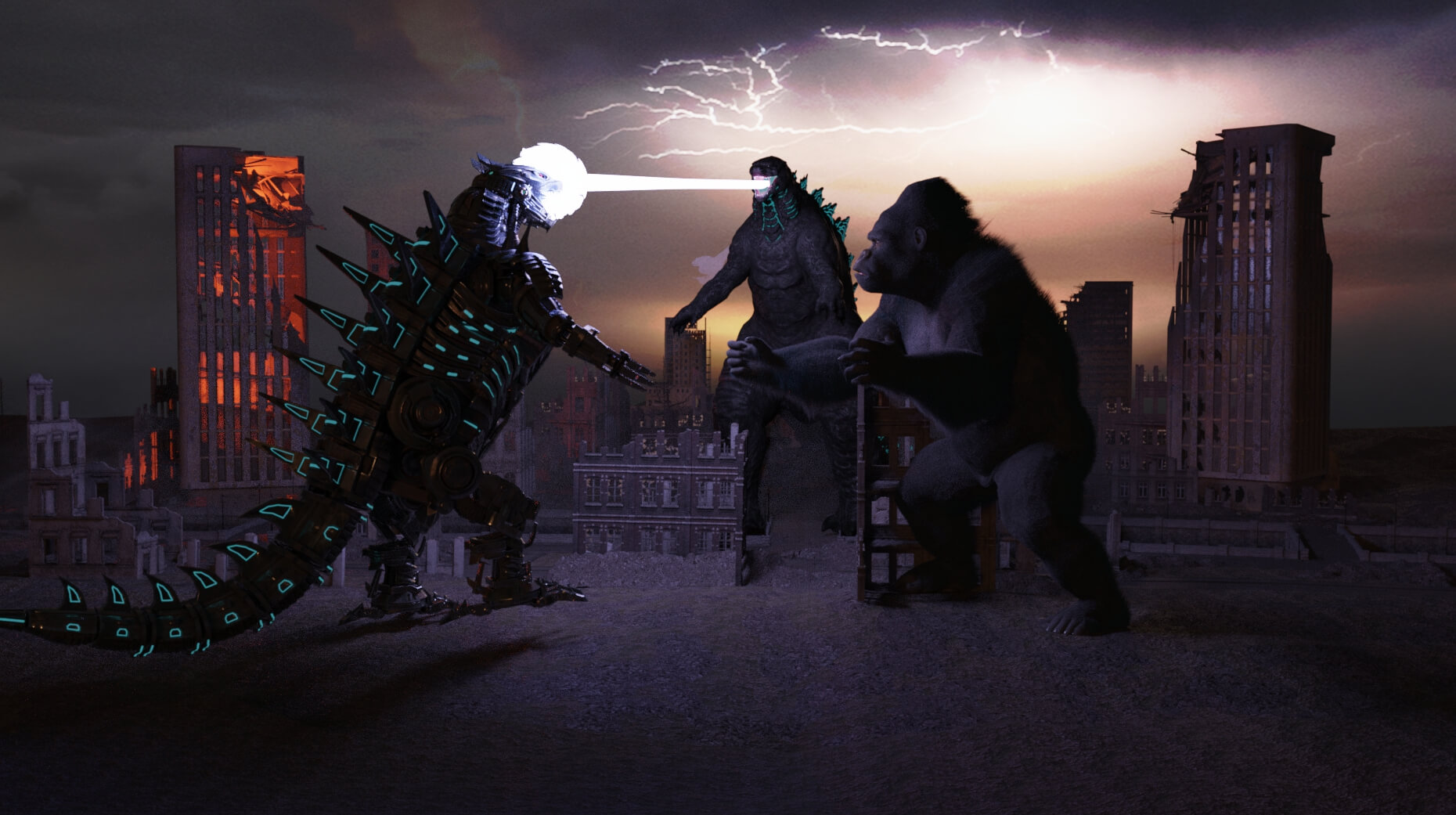 The Final Battle. 3D Render, Digital Art by westcala1c