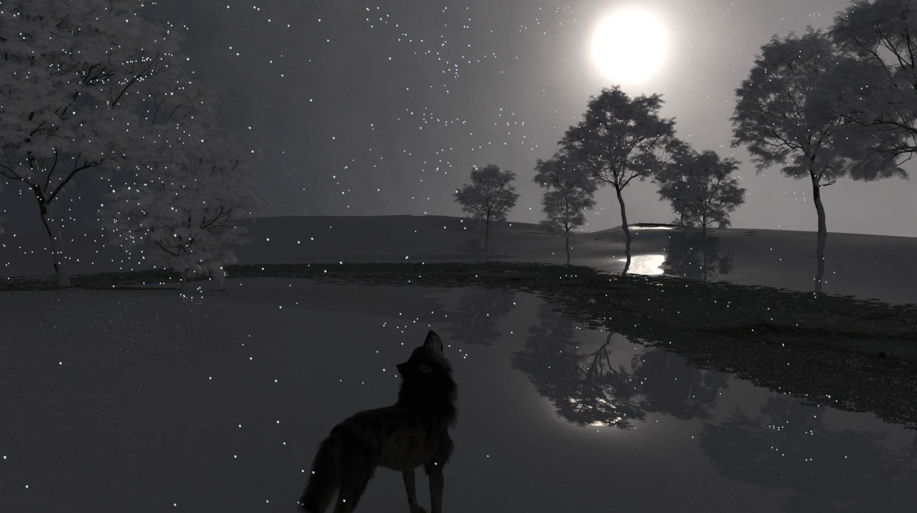 The Howling. 3D Render, Digital Art by westcala1c