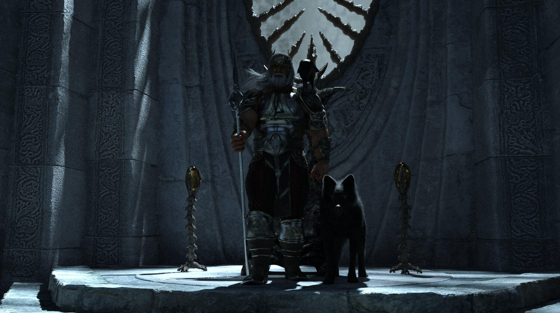 The King of Asgard. 3D Render | RenderHub Gallery