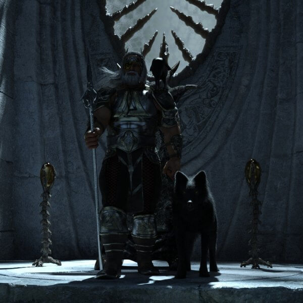 King Odin 3D Render | RenderHub Gallery