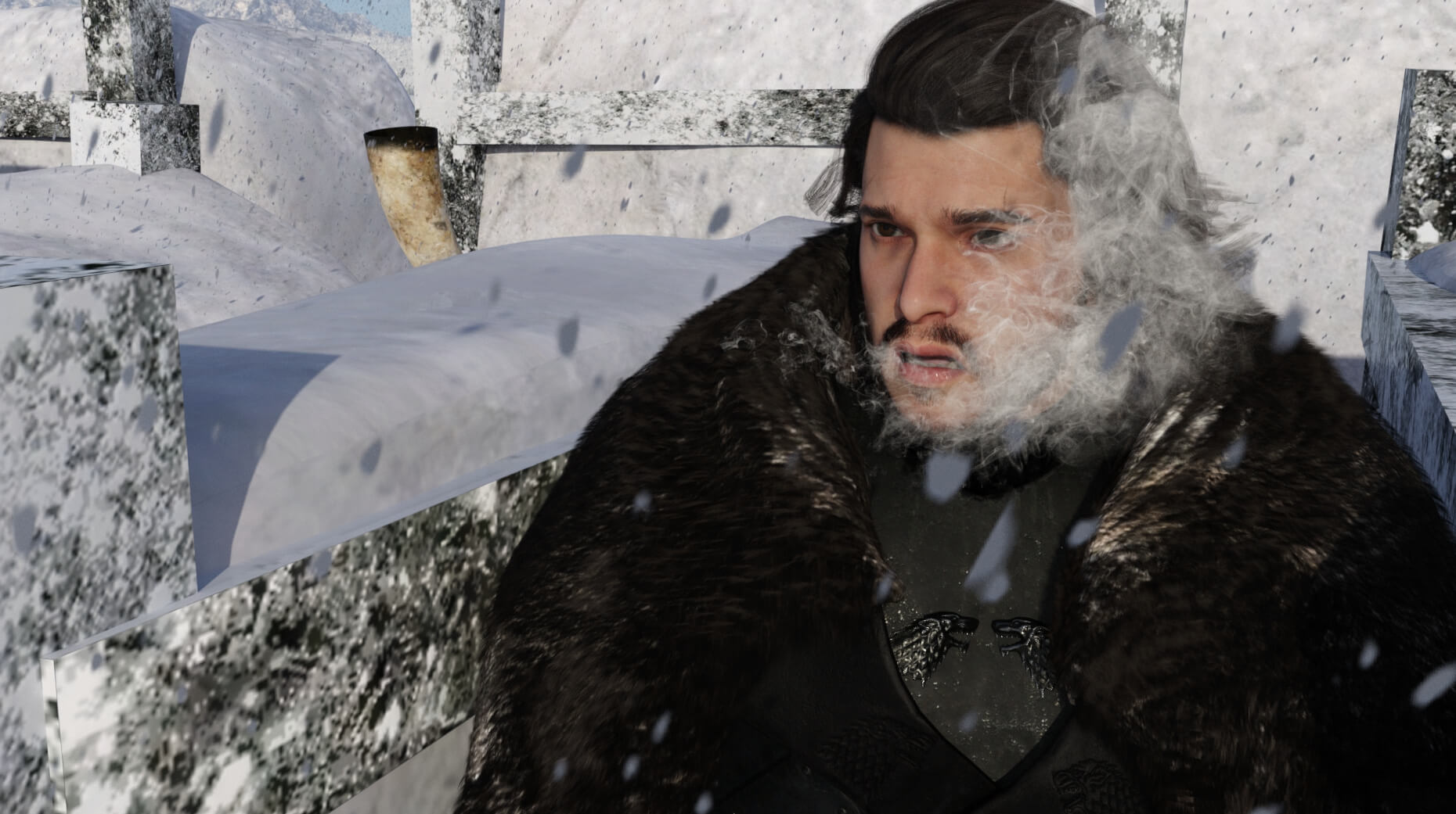 The Knights Watch. 3D Render, Digital Art by westcala1c