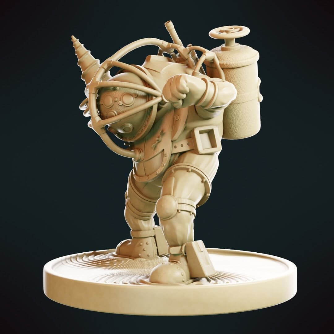 Bioshock - Big Daddy 3D Model by WestDuck