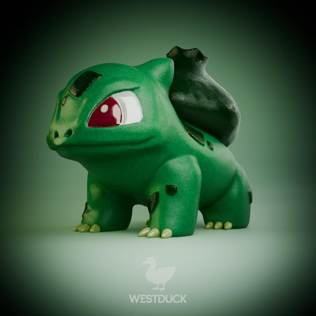 Bulbasaur - Pokemon Free 3D Model by WestDuck