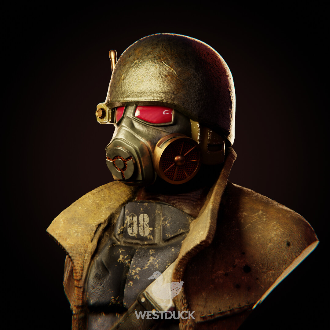 Fallout New Vegas - Ncr Ranger Bust 3D Model by WestDuck